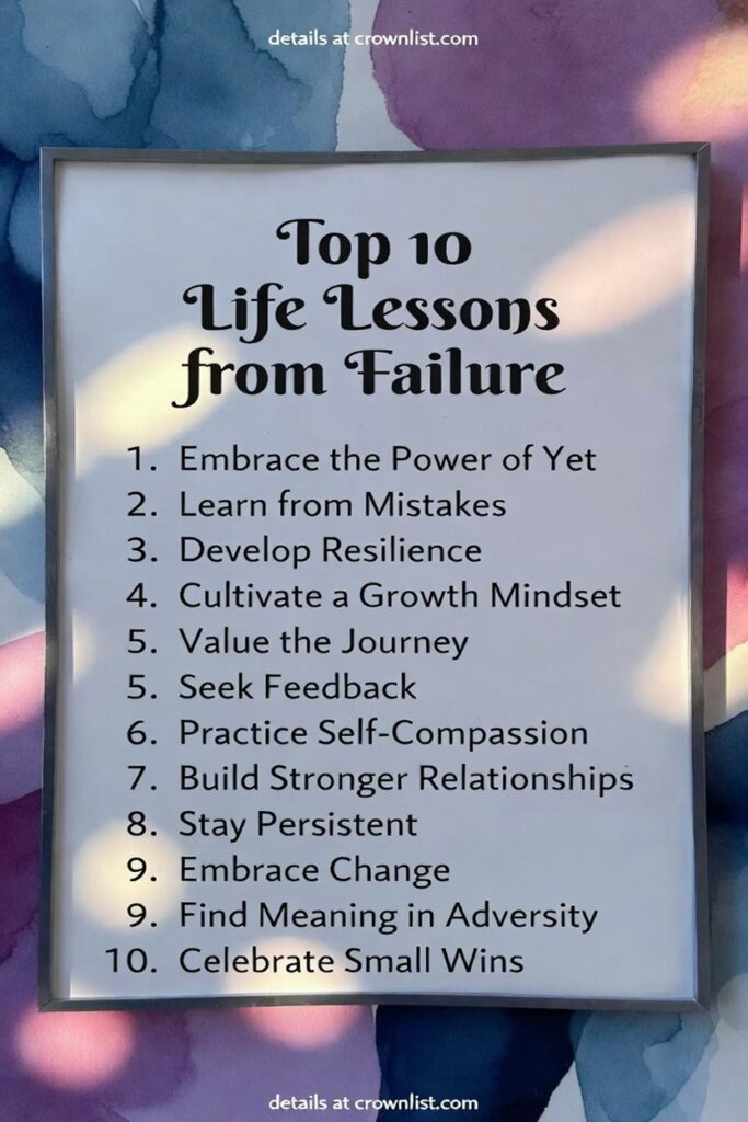 Top 10 Life Lessons from Failure - crownlist.com